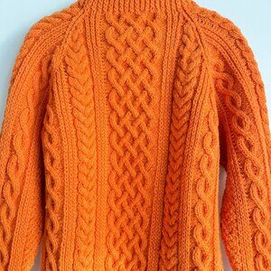 Filson | Sweaters | Filson Wool Chunky Cable Knit Fisherman Orange ...